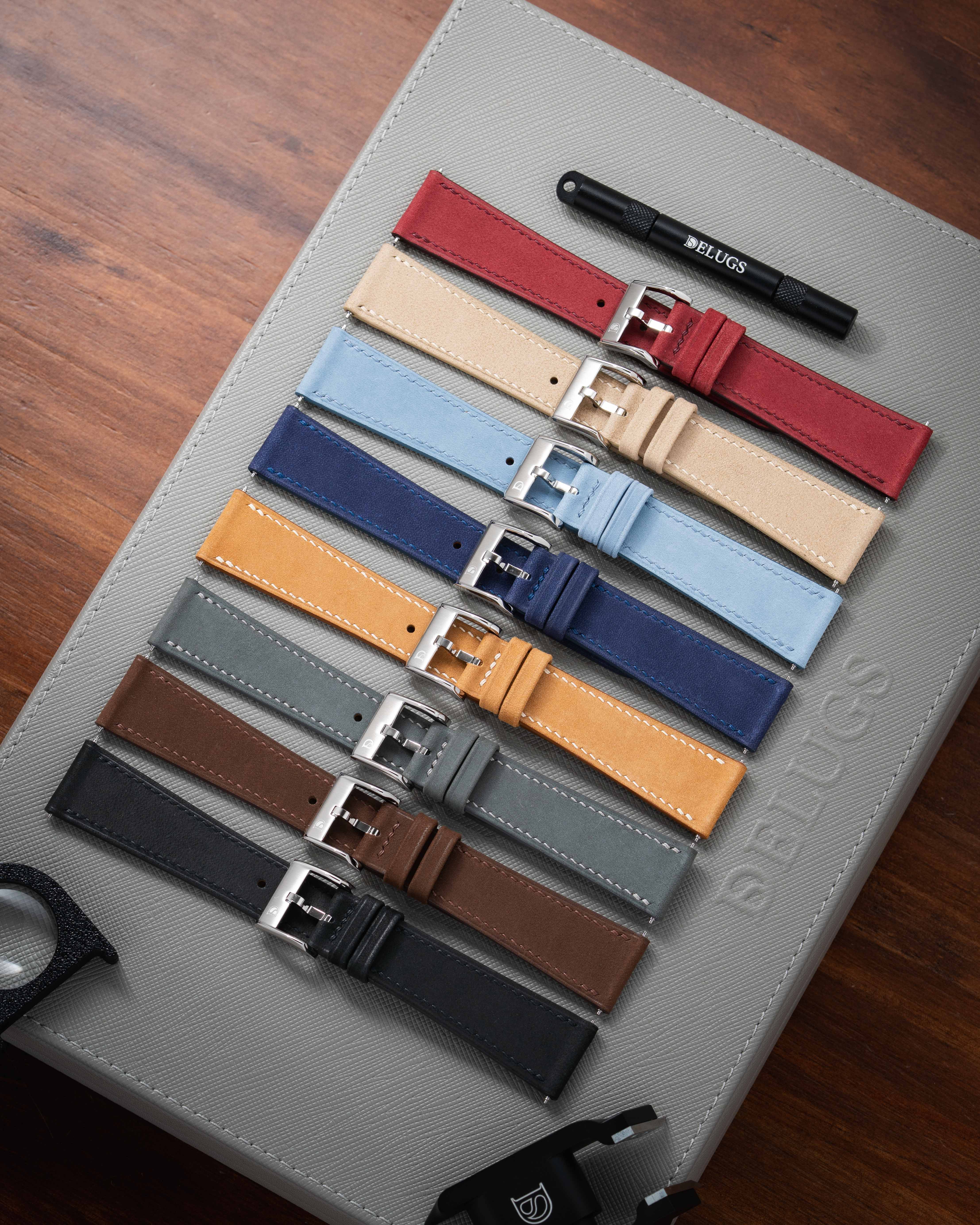 Nubuck Slim Watch Straps | Delugs