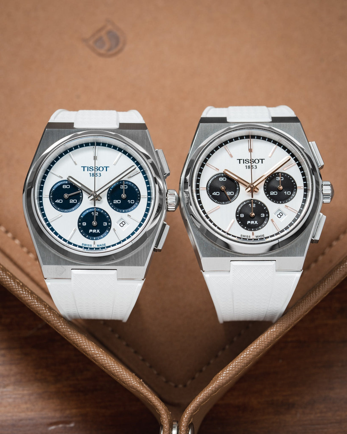 White CTS Rubber Strap for Tissot PRX Chronograph – Delugs