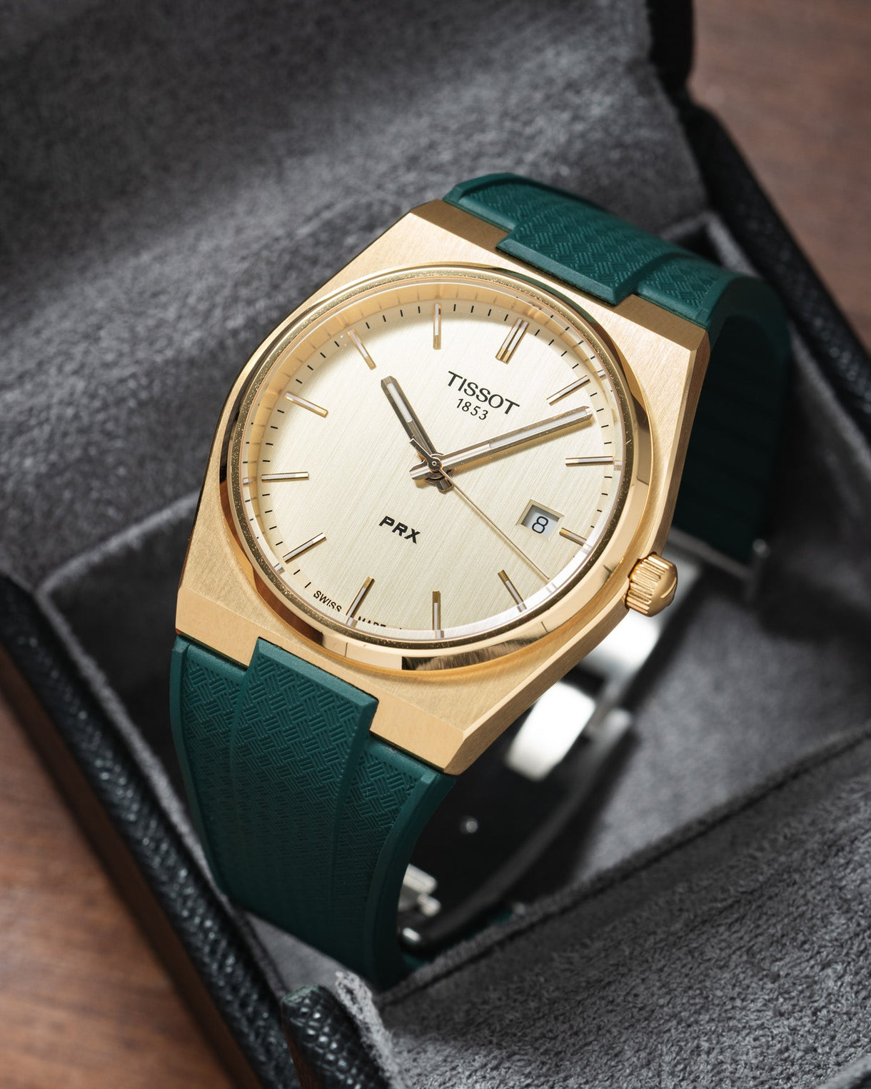 Emerald Green CTS Rubber Strap for Tissot PRX – Delugs