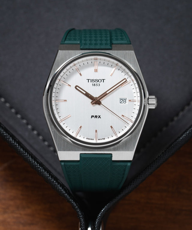 Emerald Green CTS Rubber Strap for Tissot PRX – Delugs
