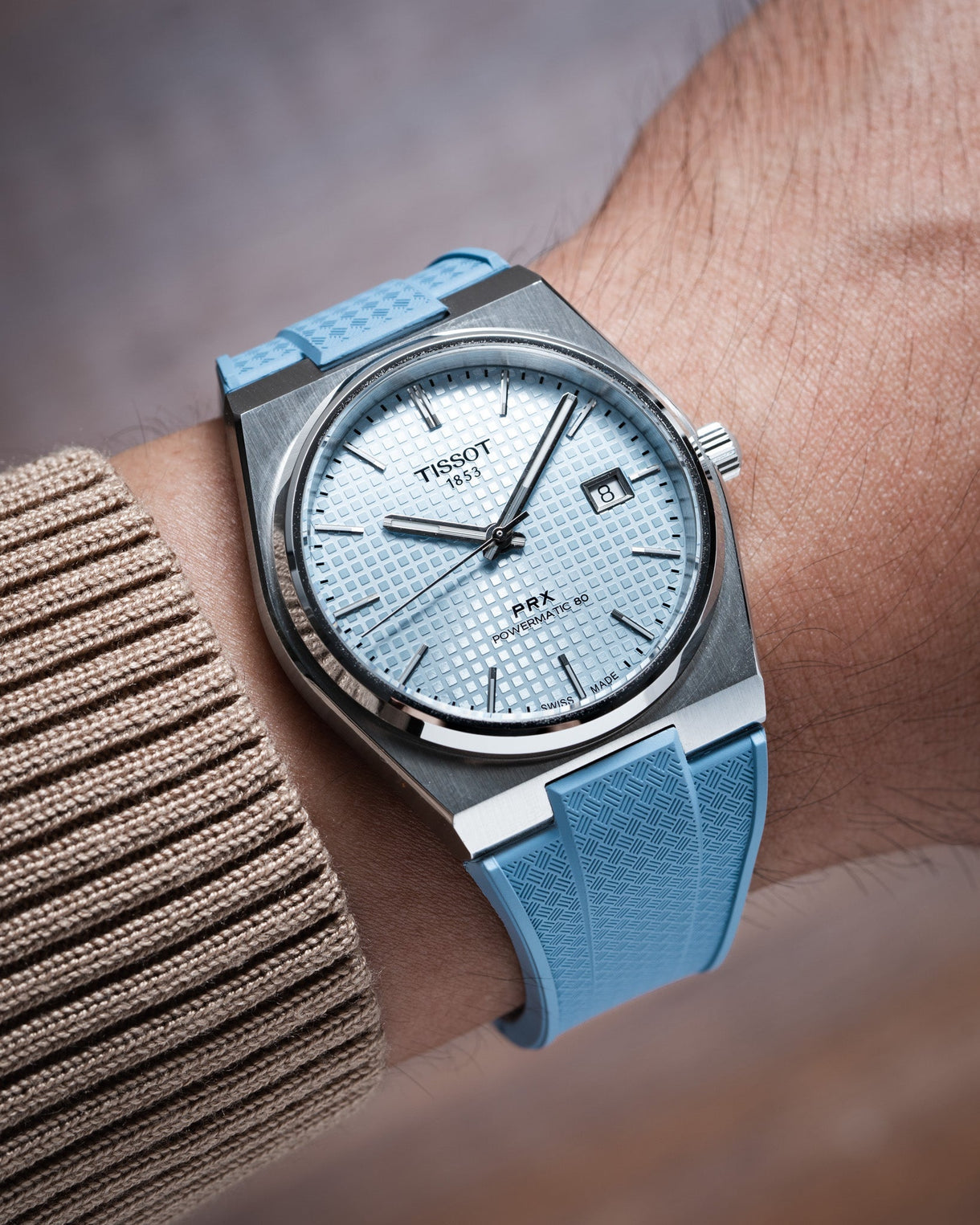 Baby Blue CTS Rubber Strap for Tissot PRX – Delugs