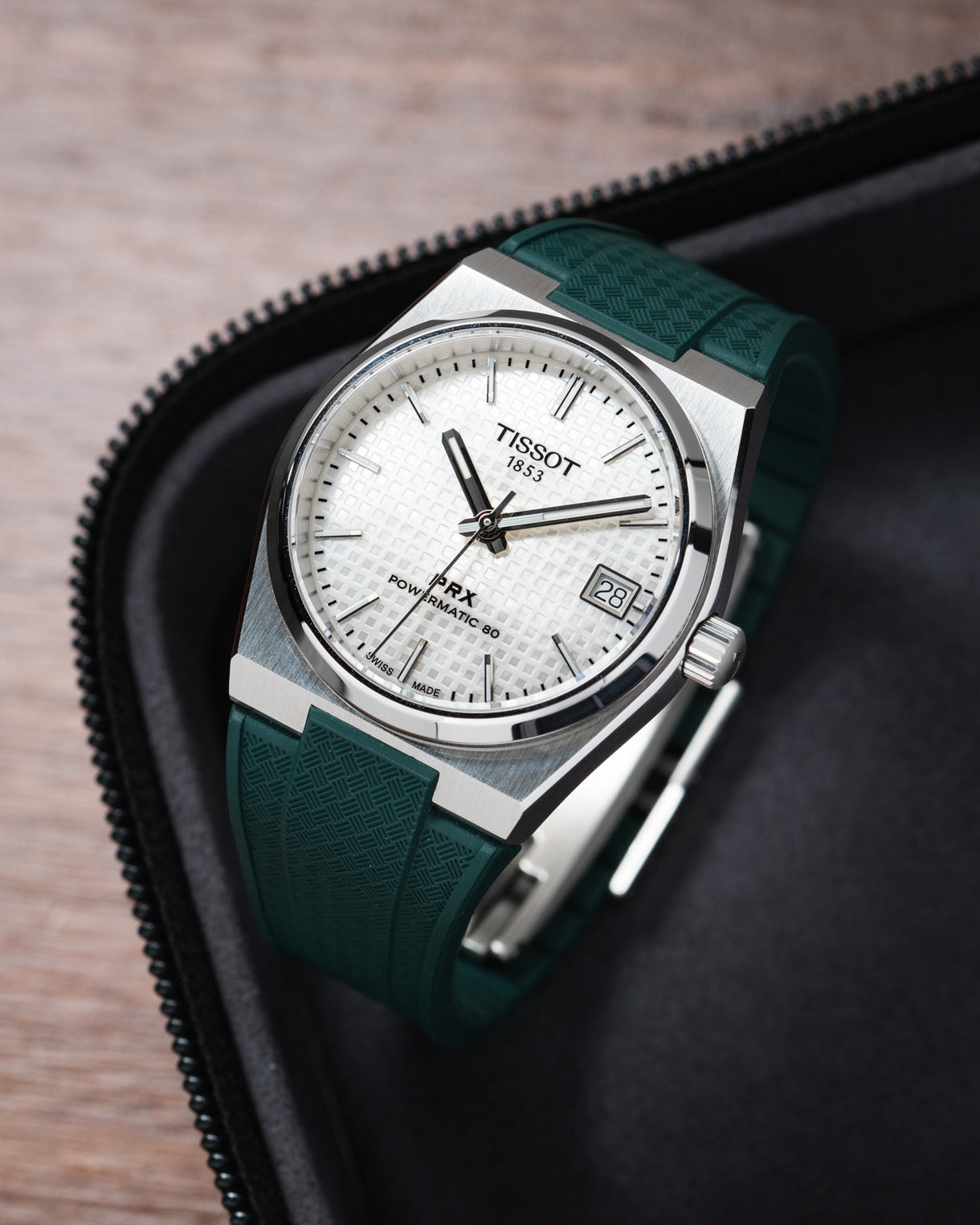Emerald Green CTS Rubber Strap for Tissot PRX – Delugs