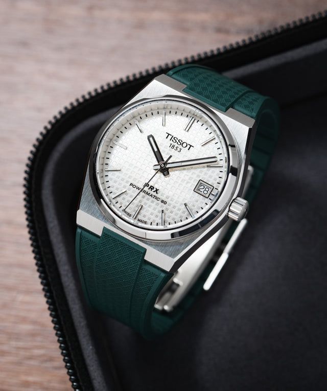 Emerald Green CTS Rubber Strap for Tissot PRX – Delugs