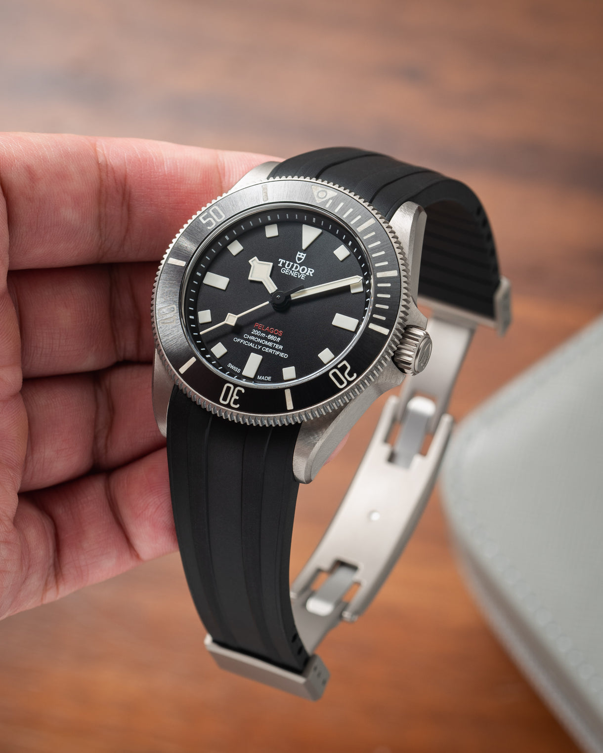 Black CTS Rubber Strap for Tudor Pelagos 39 – Delugs