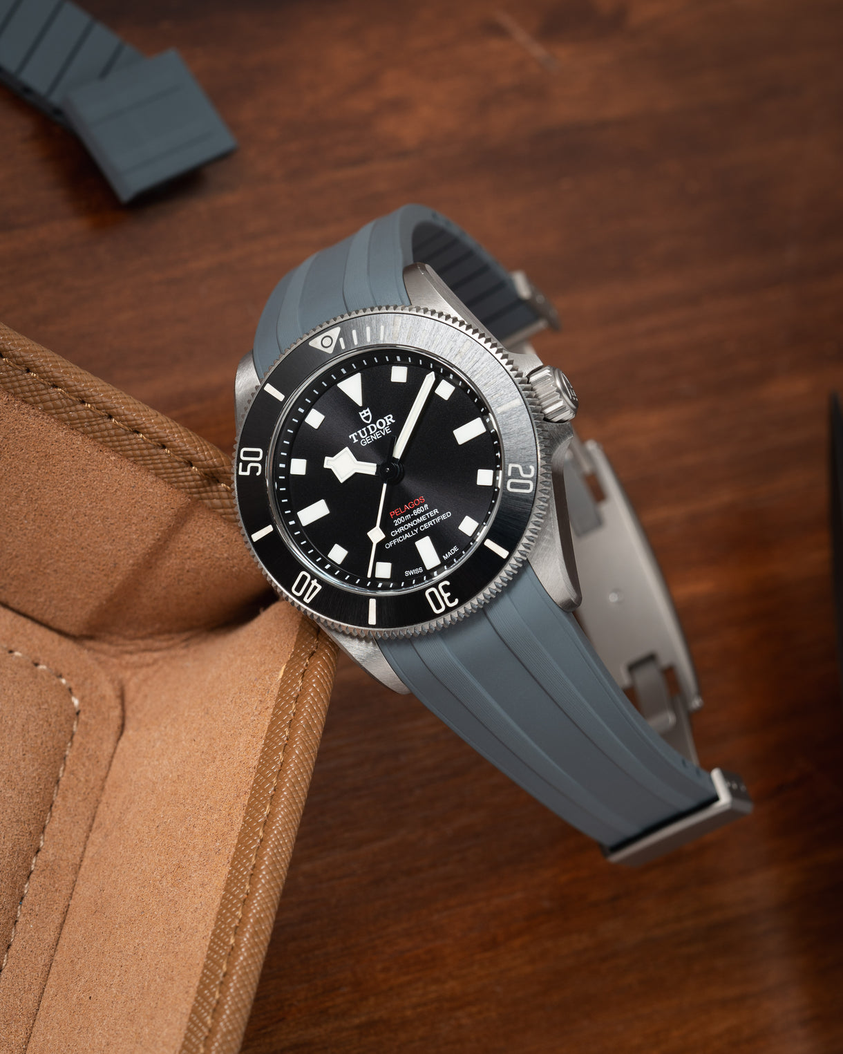 Grey CTS Rubber Strap for Tudor Pelagos 39 – Delugs