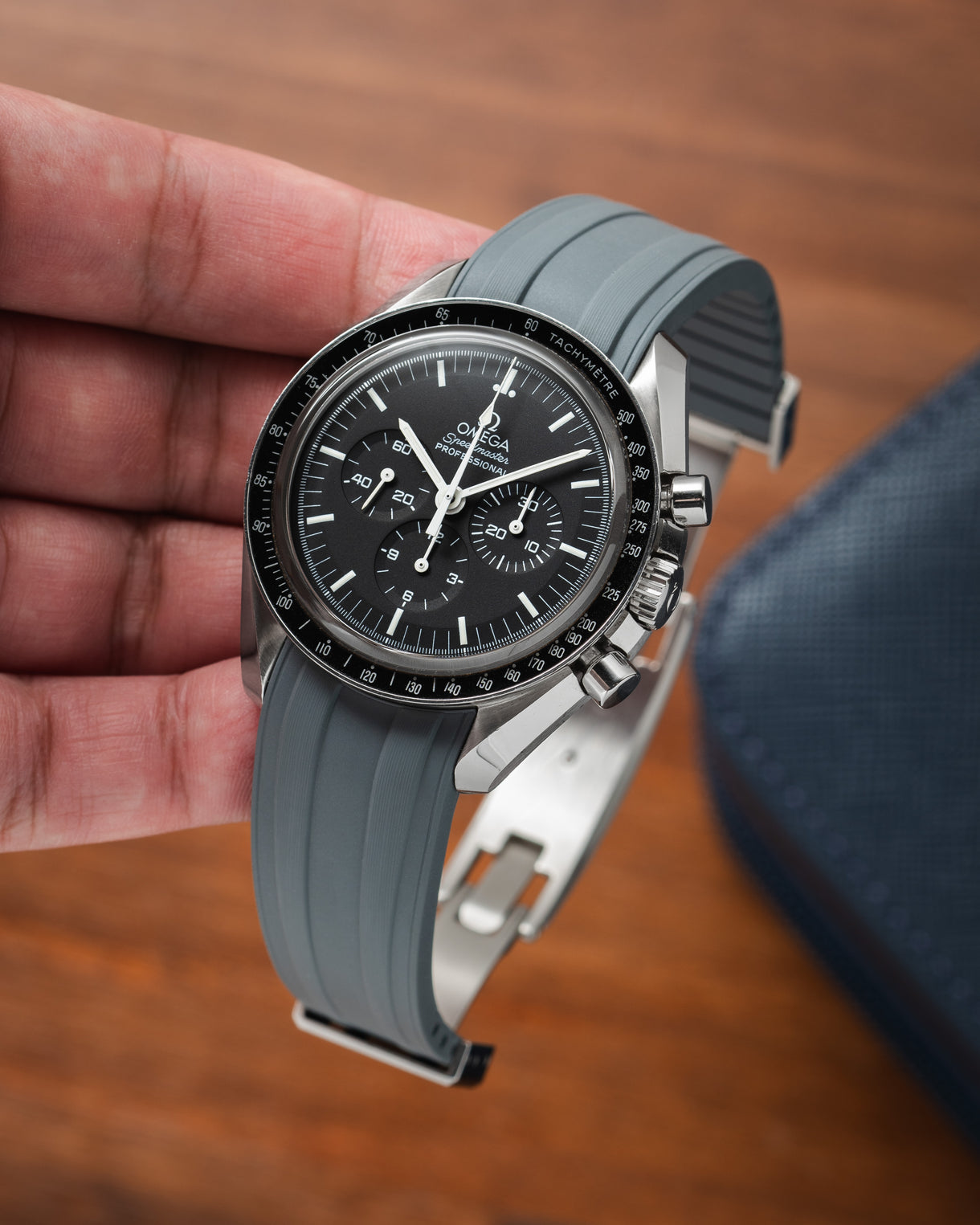 Grey CTS Rubber Strap for Omega Speedmaster – Delugs