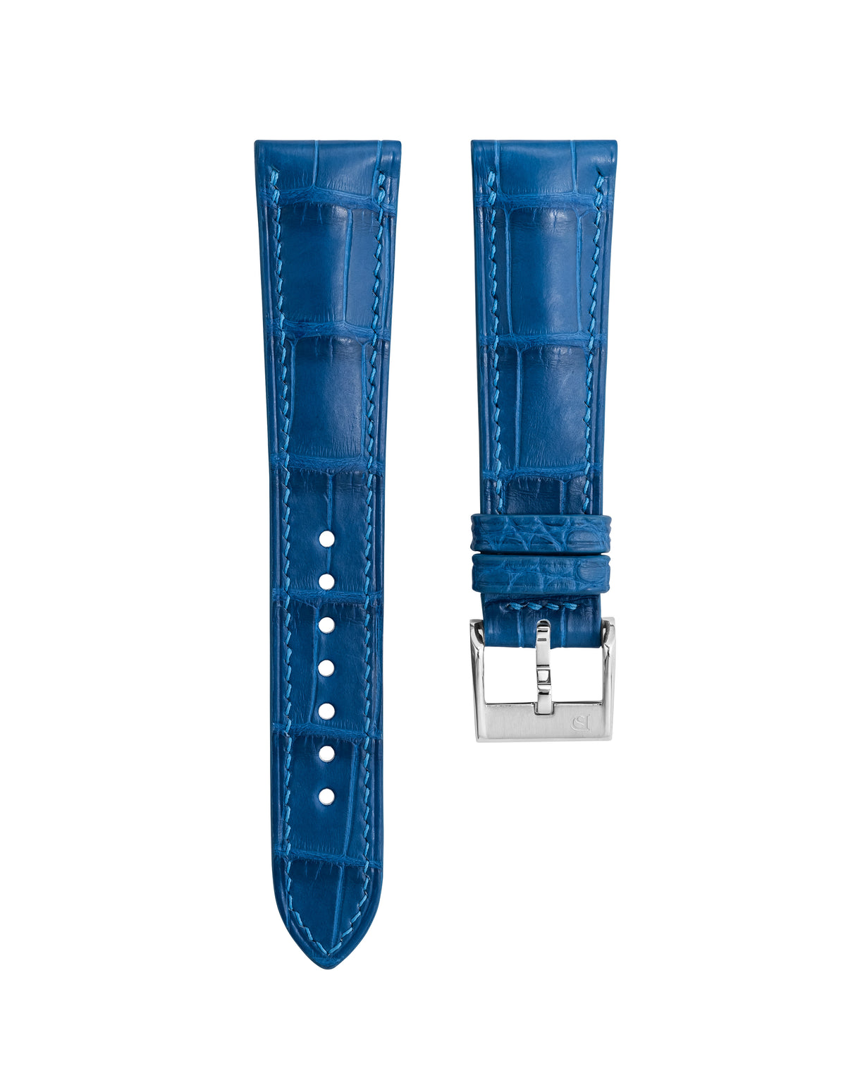 Matte Ocean Blue Alligator Signature Strap - Handcrafted Leather Watch ...