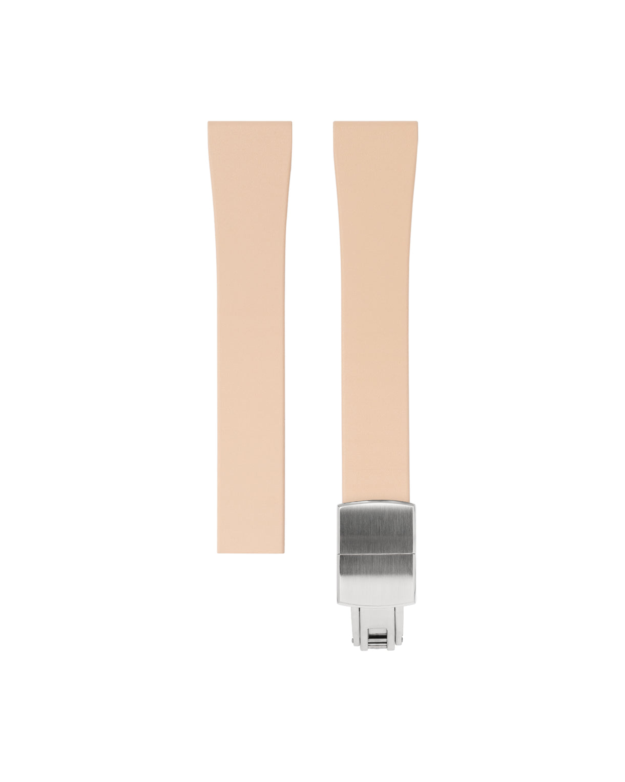 Overstock: Cream CTS Rubber Strap - Rubber Watch Strap · 18-22mm | Delugs