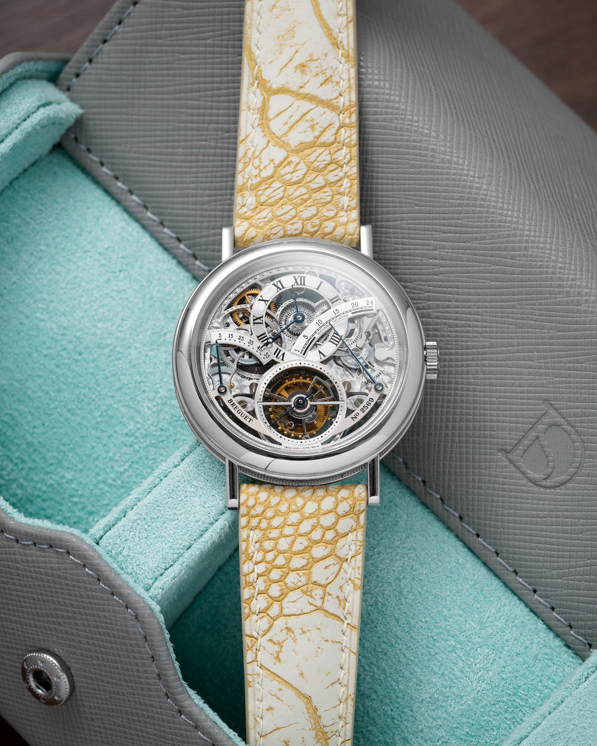 Nubuck Oryx Ostrich Leg Signature Strap - Handcrafted Leather Watch ...