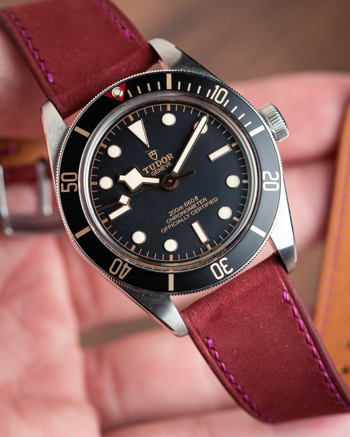 Wine Red Nubuck Slim Strap – Delugs