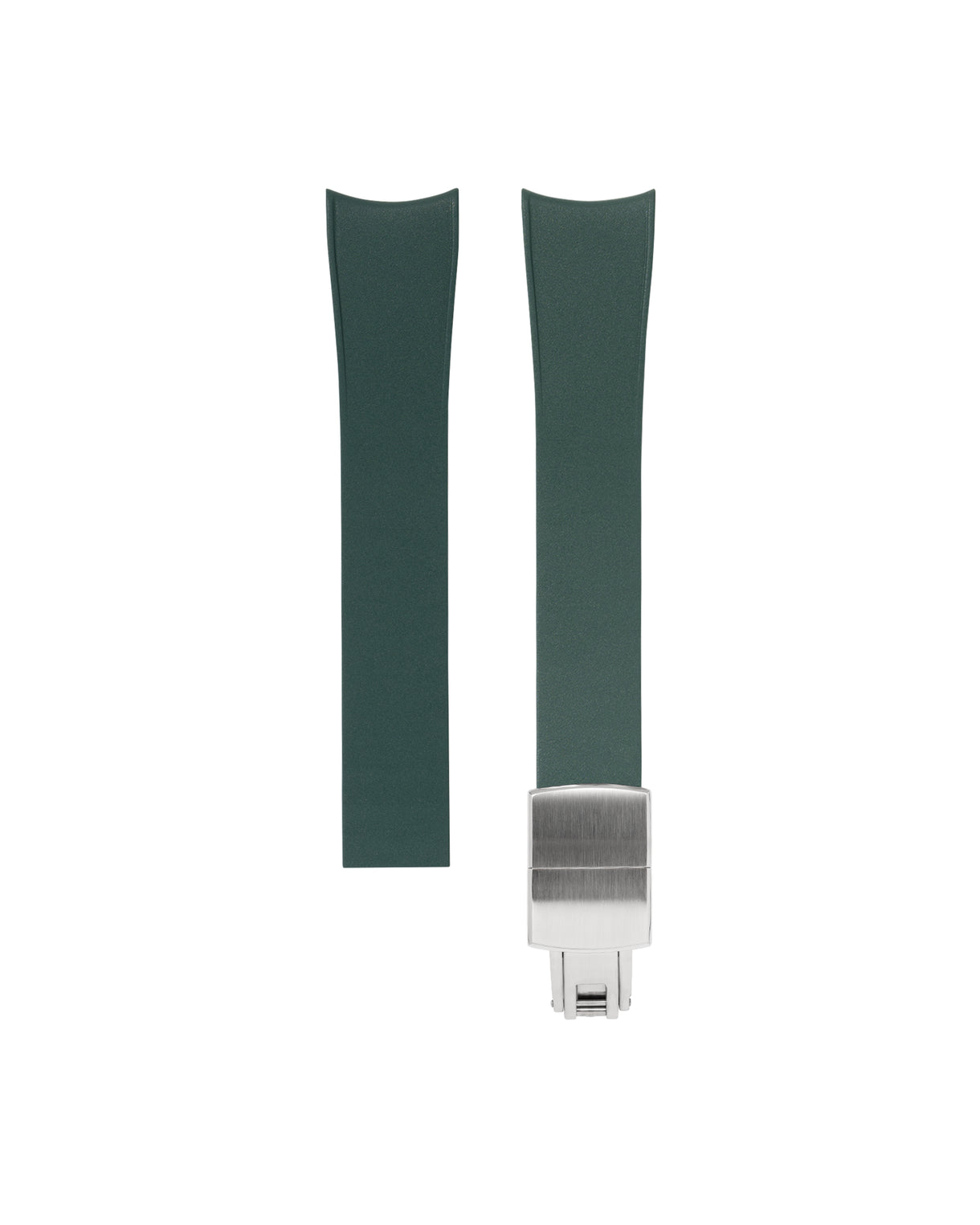 Emerald Green Curved CTS Rubber Strap – Delugs
