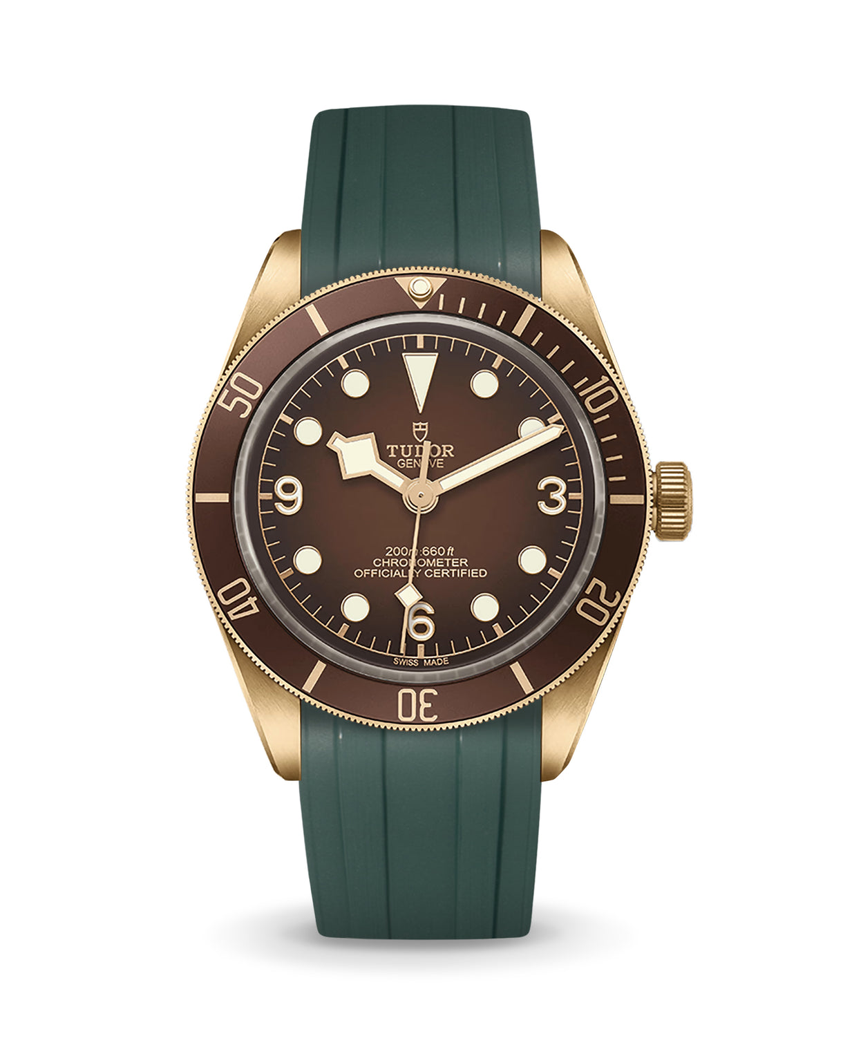 Emerald Green CTS Rubber Strap for Tudor BB58 - Rubber Watch Strap | Delugs